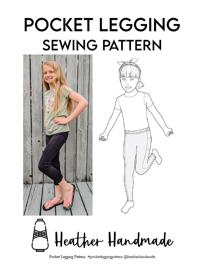 Pocket Leggings PDF Sewing Pattern – Heather Handmade Shop