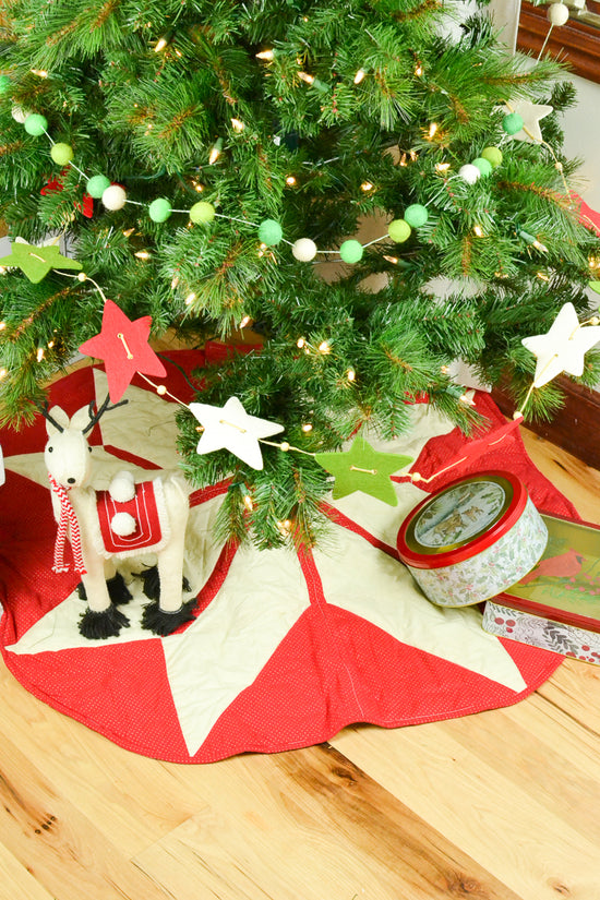 Quilted Fair Isle Tree Skirt Pattern and Tutorial – Heather Handmade Shop