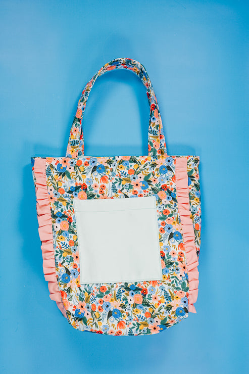 Ruffled Tote Bag Sewing Pattern – Heather Handmade Shop