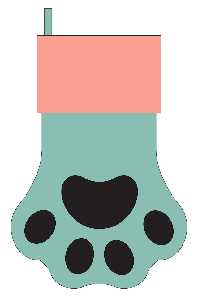 Dog Paw Stocking Pattern and Tutorial – Heather Handmade Shop